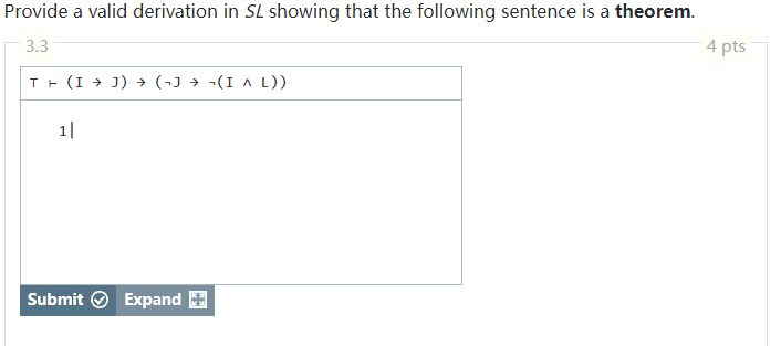 Provide a valid derivation in SL ﻿showing that the | Chegg.com