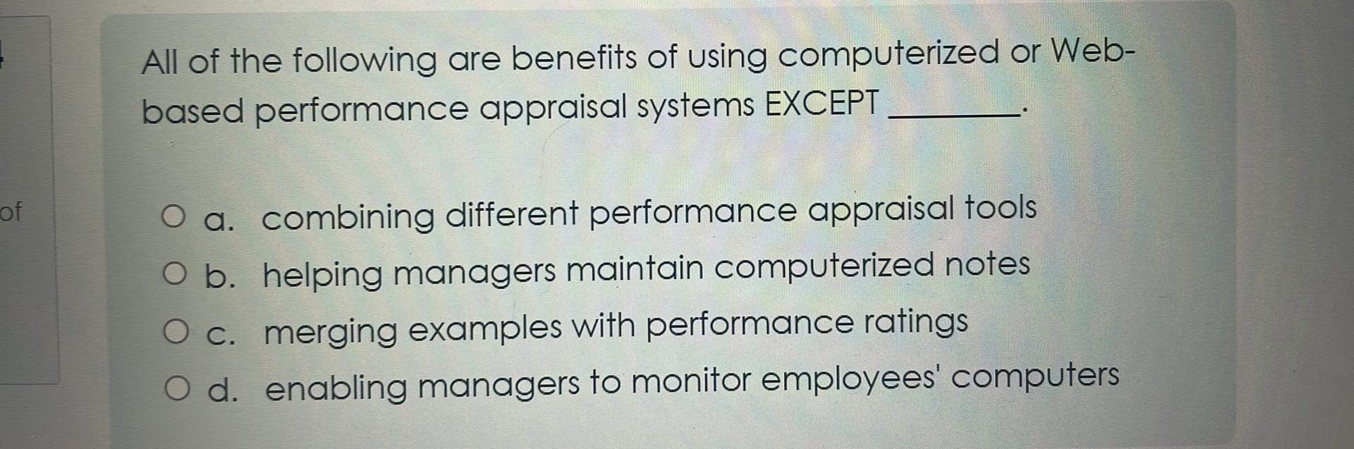 Solved All of the following are benefits of using | Chegg.com