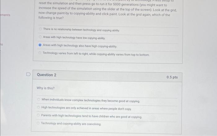 reset the simulation and then press go to run it for | Chegg.com