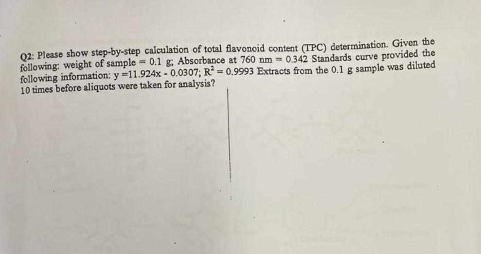 Solved Q2: Please show step-by-step calculation of total | Chegg.com