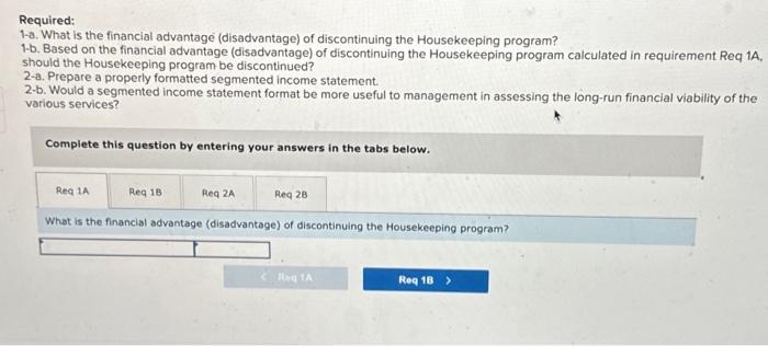 Solved Problem 13-19 (Algo) Dropping or Retaining a Segment | Chegg.com