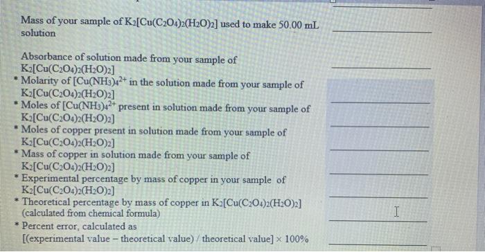 Solved Molarity of stock Cu(NO3)2 solution (from label on | Chegg.com