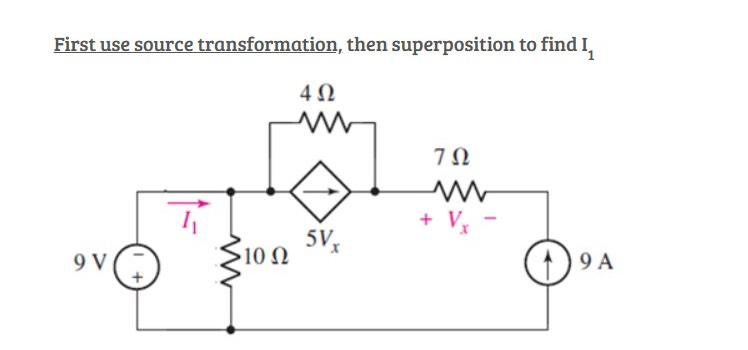Solved First Use Source Transformation Then Superposition