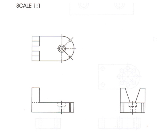 Solved SCALE 1:1 गि | Chegg.com