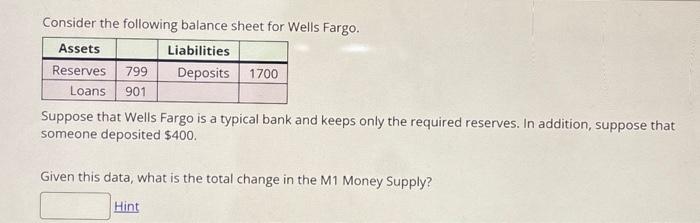 Solved Consider the following balance sheet for TD. Suppose | Chegg.com