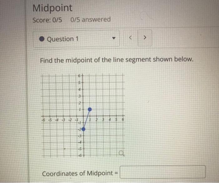 Solved Midpoint Score: 075 0/5 answered Question 1 Find | Chegg.com