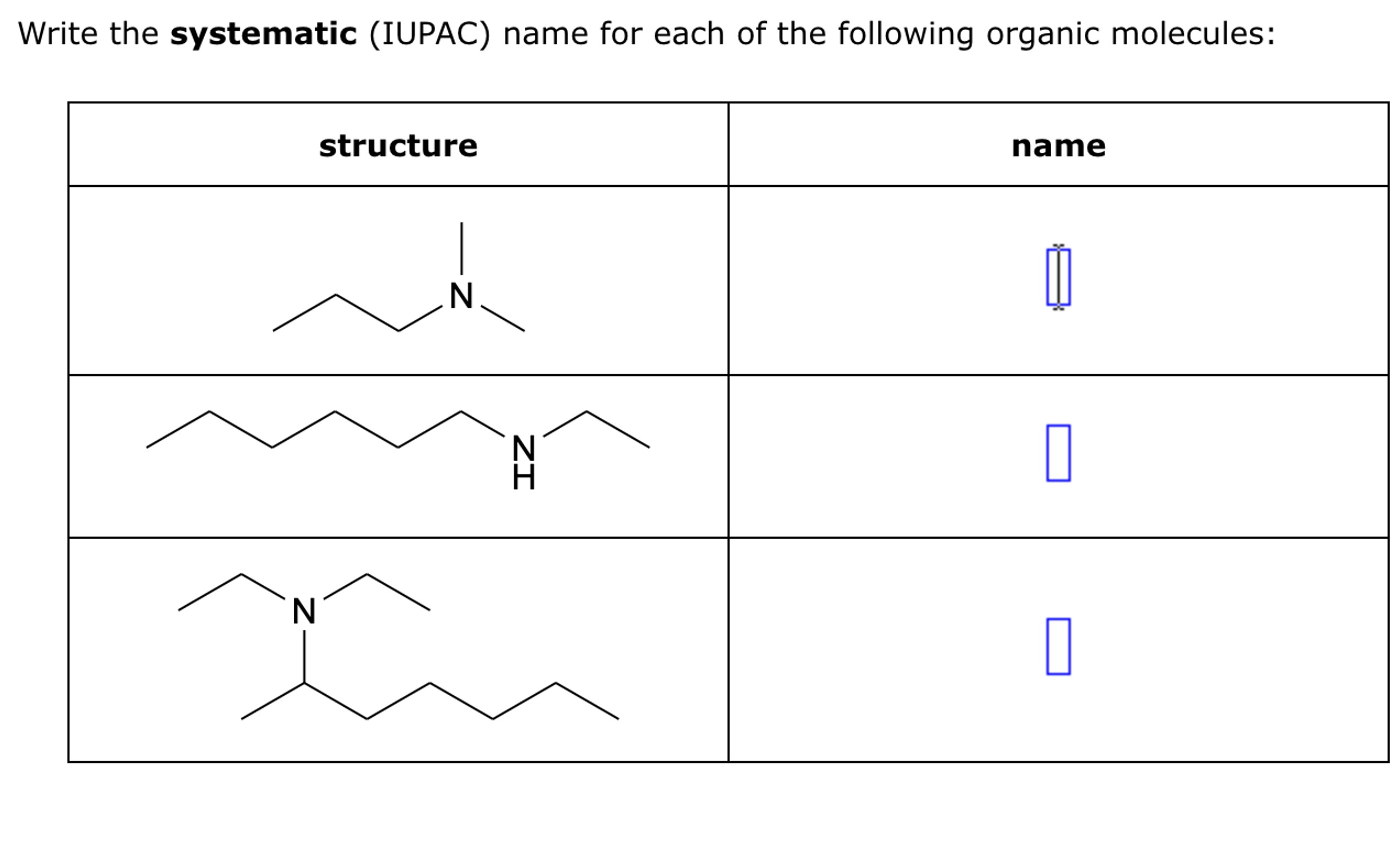 Solved 5) ﻿Write the systematic (IUPAC) ﻿name for each of | Chegg.com