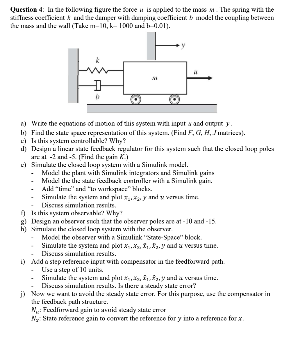 I need help solving this full control systems problem | Chegg.com
