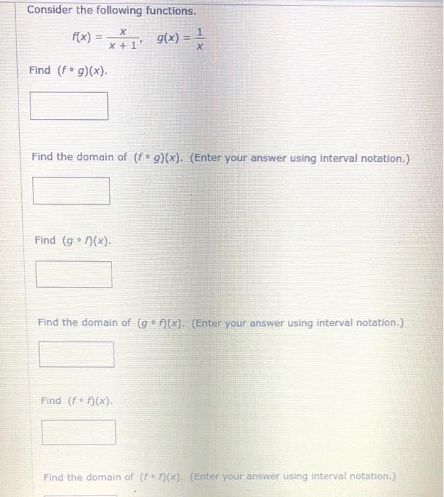 Solved Consider the following functions. f(x) = 1x1, g(x) = | Chegg.com
