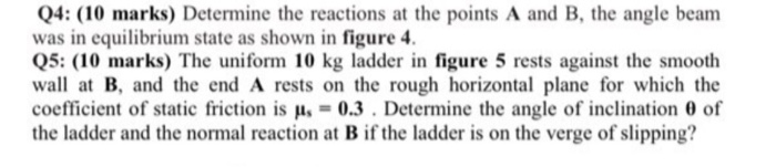 Solved Q4: (10 marks) Determine the reactions at the points | Chegg.com