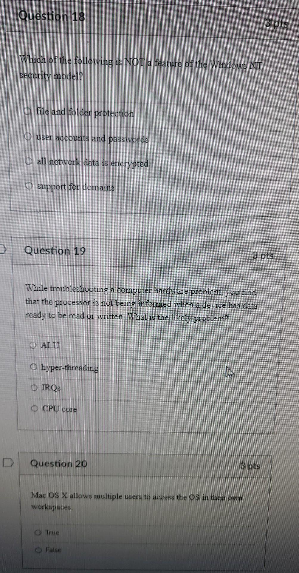 Solved Which of the following can be described as a | Chegg.com