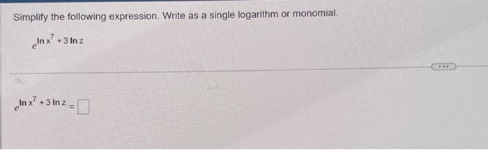 Solved Simplify the following expression. Write as a single | Chegg.com