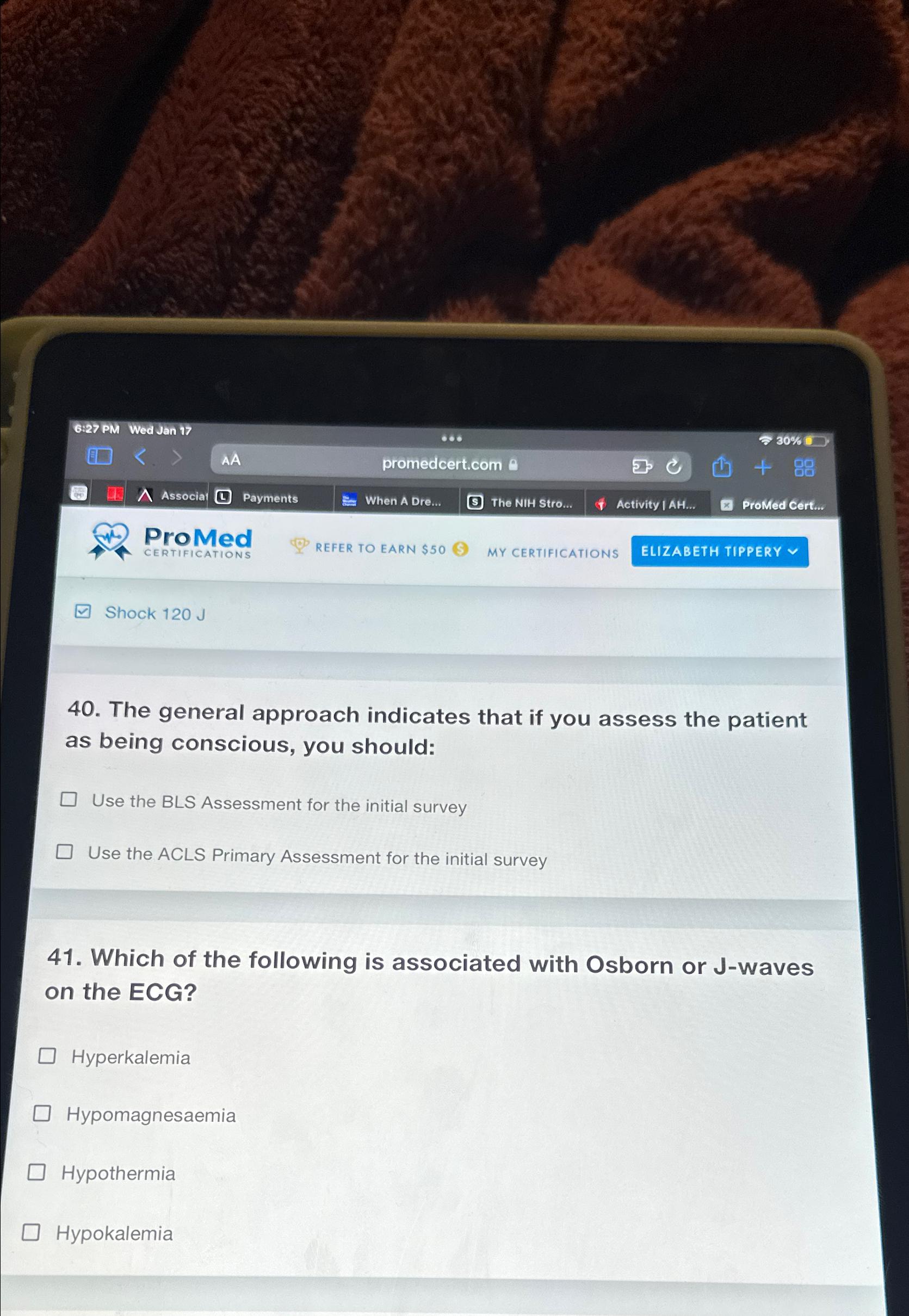 Solved PromedcertificationsREFER TO EARN $50 ﻿M MY | Chegg.com