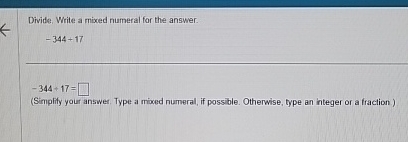 Solved 4.5 ﻿Mixed NumbersDivide. Write a mbed numeral for | Chegg.com
