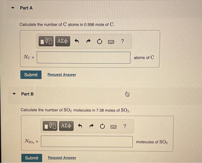 Solved Calculate the number of C atoms in 0.996 mole of C. | Chegg.com