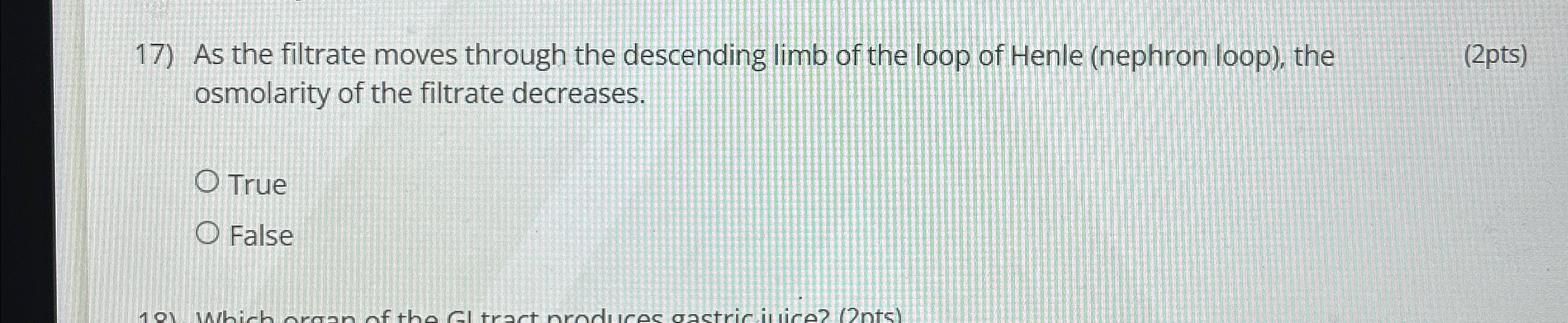 Solved As the filtrate moves through the descending limb of | Chegg.com