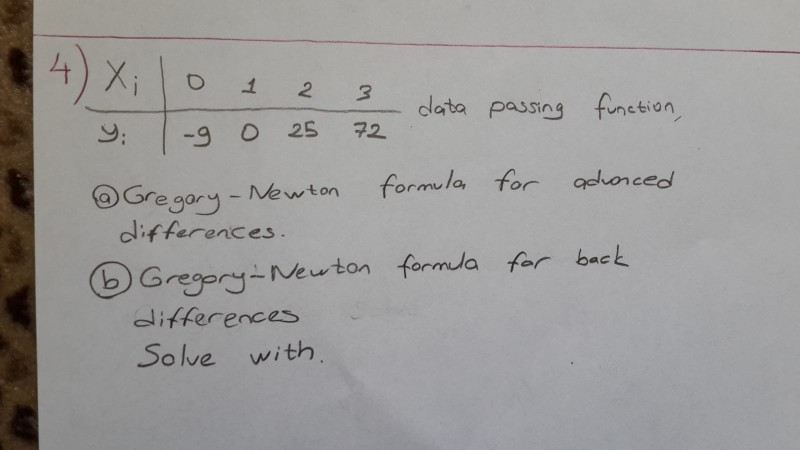 Solved 4 4) X; 2 3. data passing function, -9 0 25 72 @ | Chegg.com