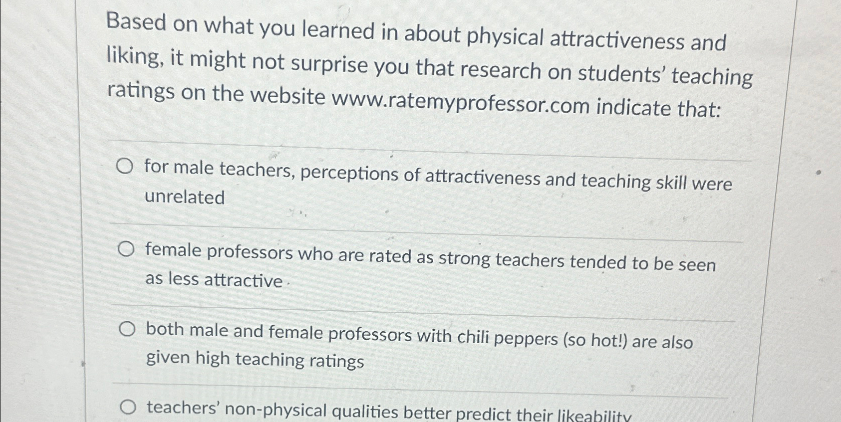 Solved Based on what you learned in about physical | Chegg.com