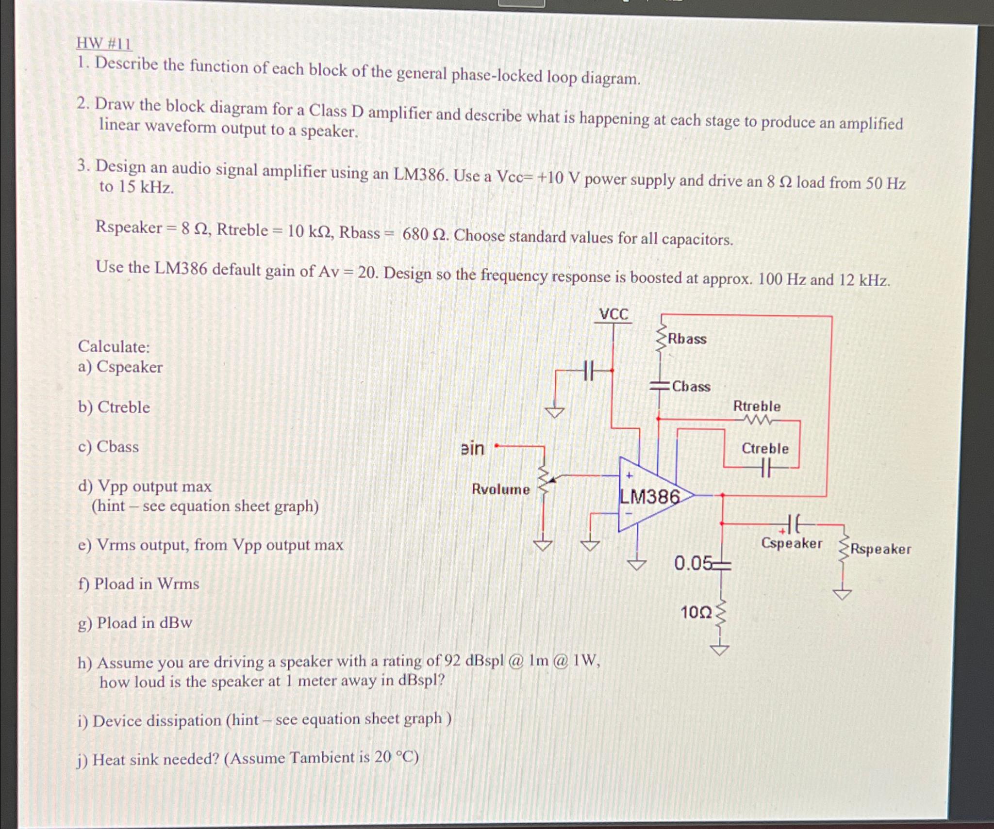 Solved HW #11\\nDescribe the function of each block of the | Chegg.com