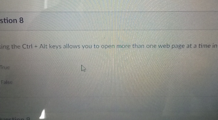 Solved stion 8ling the Ctrl + ﻿Alt keys allows you to open | Chegg.com