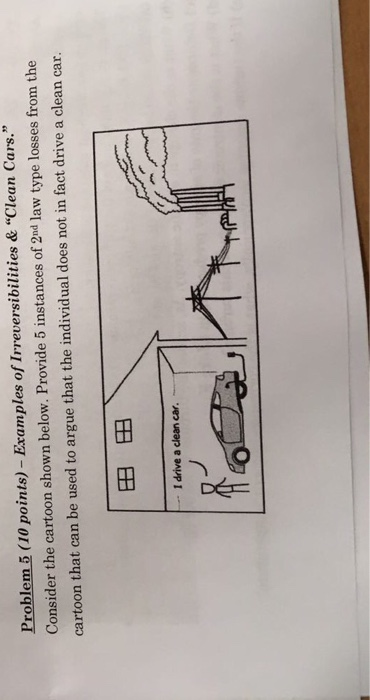 Solved Problem 5 (10 points) - Examples of Irreversibilities | Chegg.com