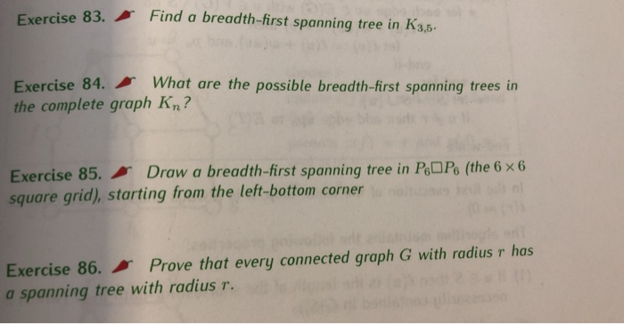 Solved Exercise 83 Find A Breadth First Spanning Tree In 7601