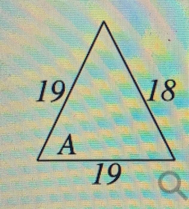 Solved PLEASE HELP!given the triangle, find the measure of | Chegg.com
