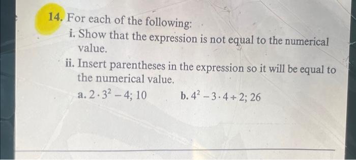 Solved 14. For each of the following: i. Show that the | Chegg.com