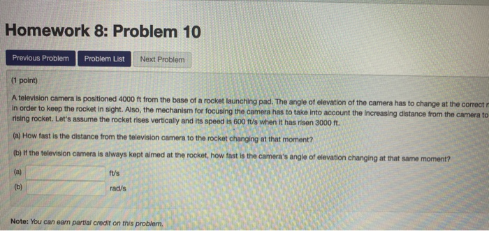Solved Homework 8: Problem 10 Previous Problem Problem List | Chegg.com