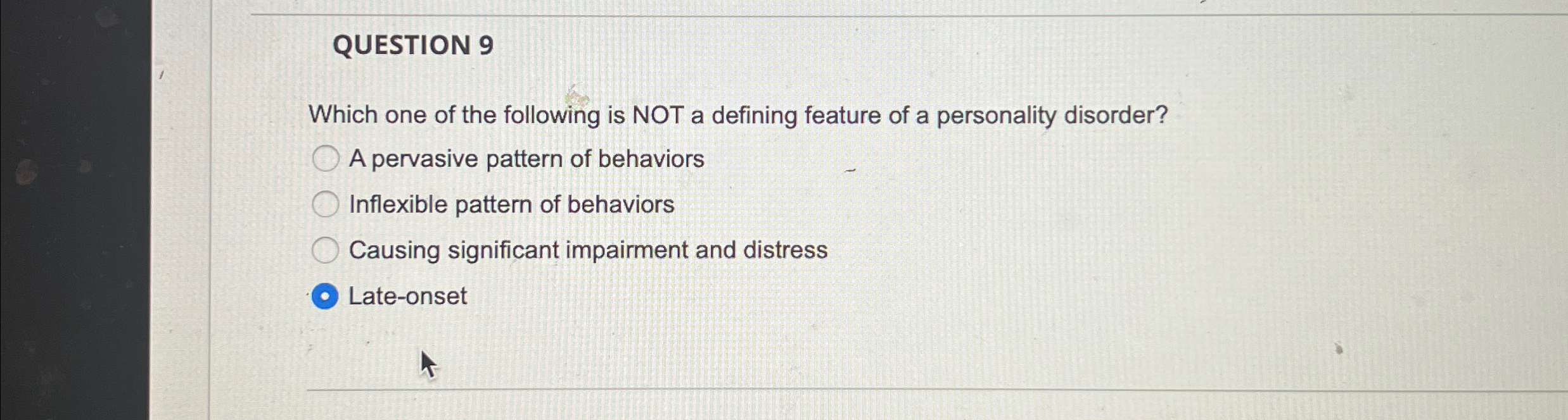 Solved QUESTION 9Which one of the following is NOT a | Chegg.com