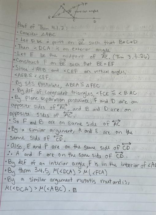 Solved College Geometry - Please help me prove problem #2 | Chegg.com