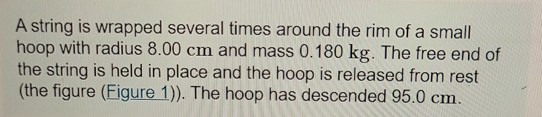 Solved A string is wrapped several times around the rim of a | Chegg.com