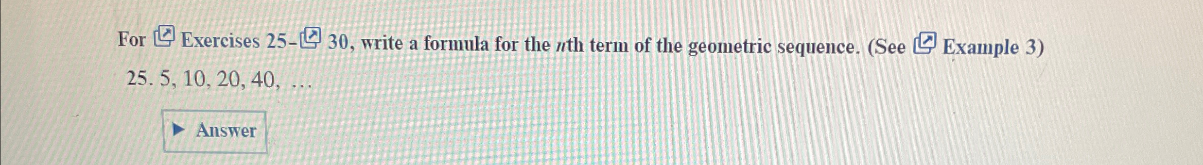 Solved For ﻿Exercises 25 30 , ﻿write a formula for the | Chegg.com
