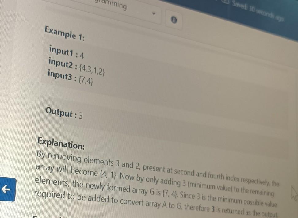 Solved You are given an array A of N(>=3) distinct integers. | Chegg.com