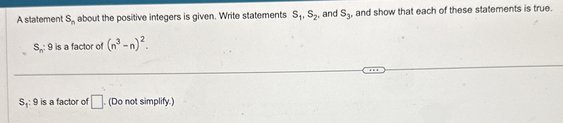 Solved A statement Sn ﻿about the positive integers is given. | Chegg.com
