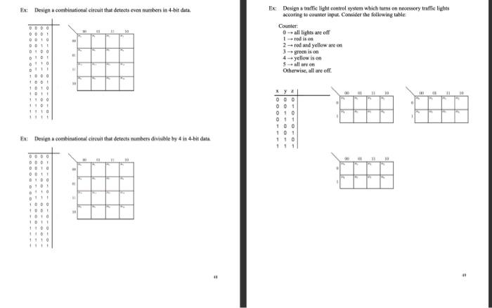 Solved Ex: Design a combinational eircuist that detects even | Chegg.com