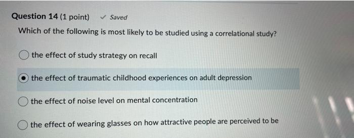 Solved Question 14 (1 point) Saved Which of the following | Chegg.com Solved Question 14 (1 point) Saved Which of the following | Chegg.com
