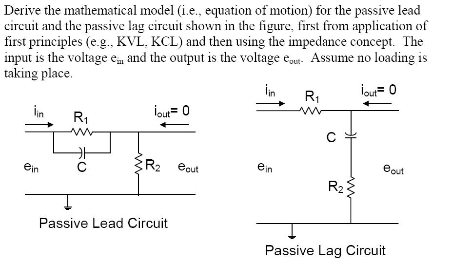 Solved Derive the mathematical model (i.e., equation of | Chegg.com