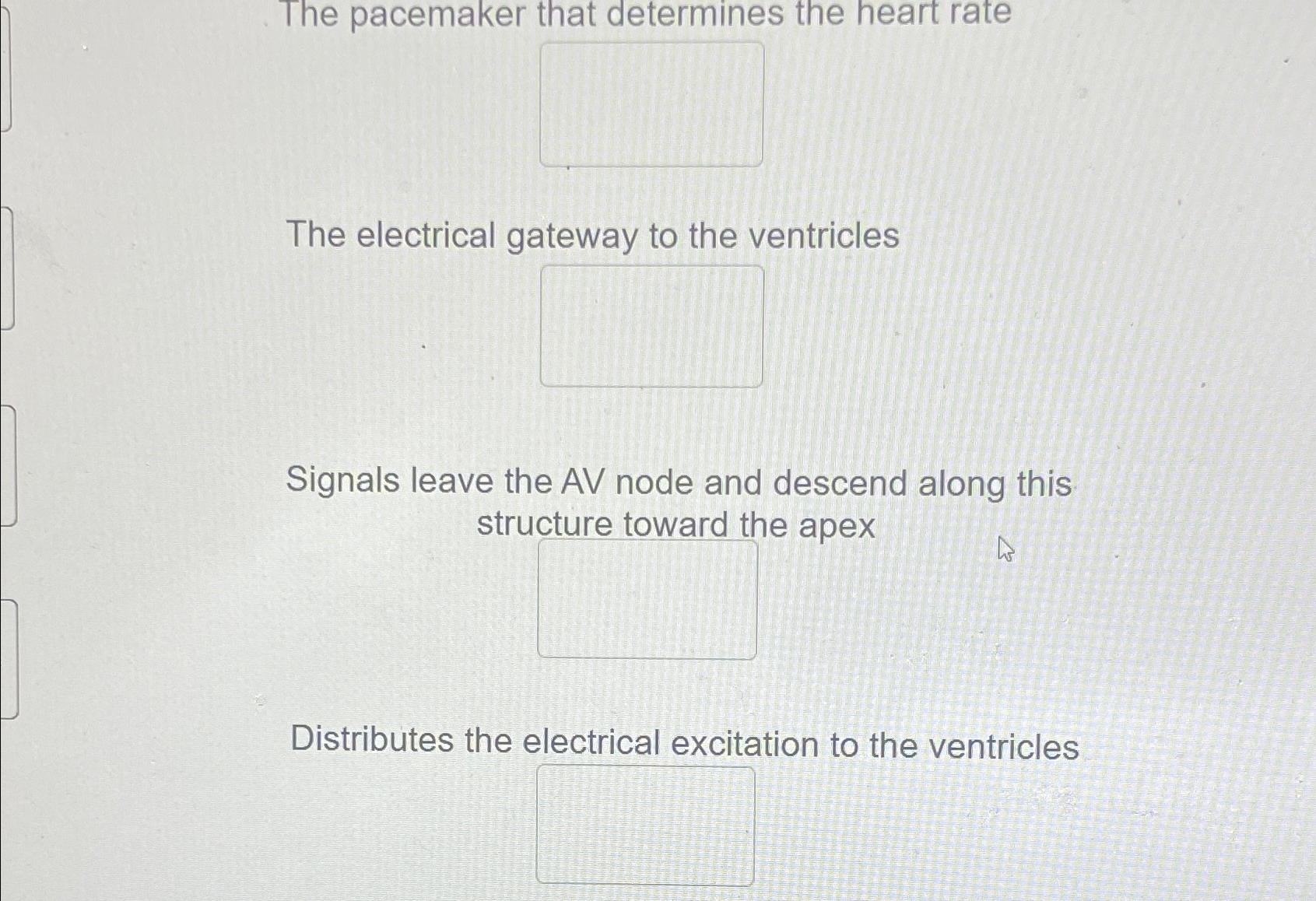 Solved The pacemaker that determines the heart rateThe | Chegg.com