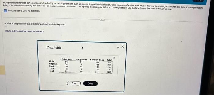 Solved Cick the kon to vew the dats table. a) What is the | Chegg.com