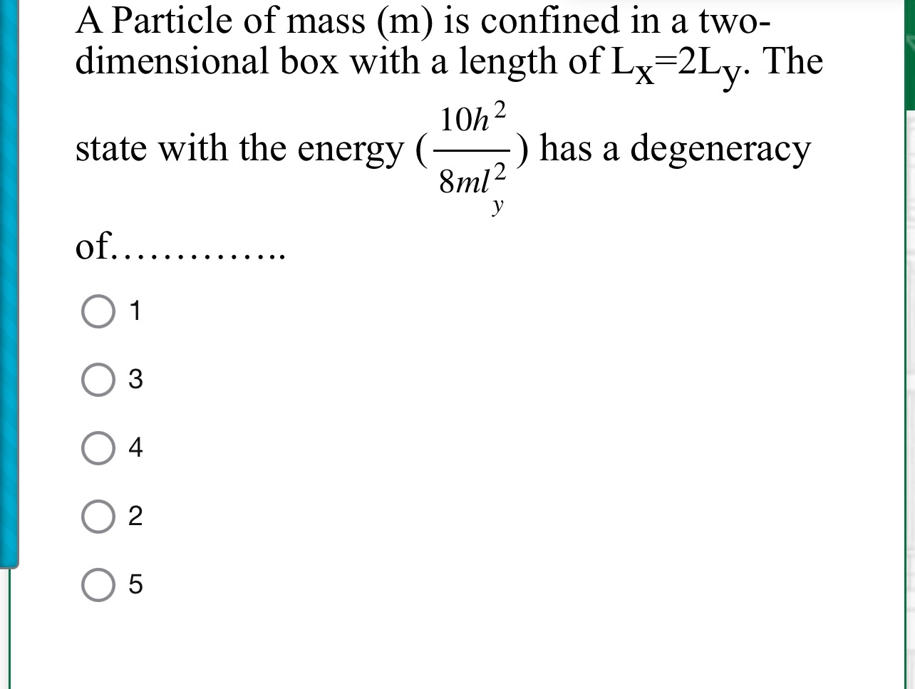 Solved A Particle of mass (m) ﻿is confined in a | Chegg.com