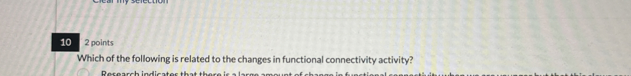 Solved 102 ﻿pointsWhich of the following is related to the | Chegg.com