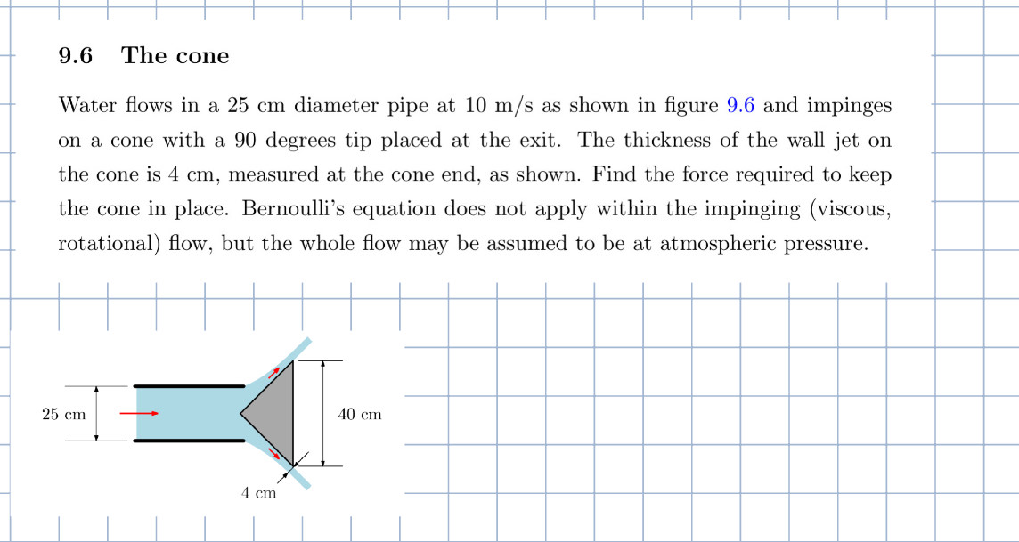 Solved Water flows in a 25 ﻿cm diameter pipe at 10m/s as | Chegg.com