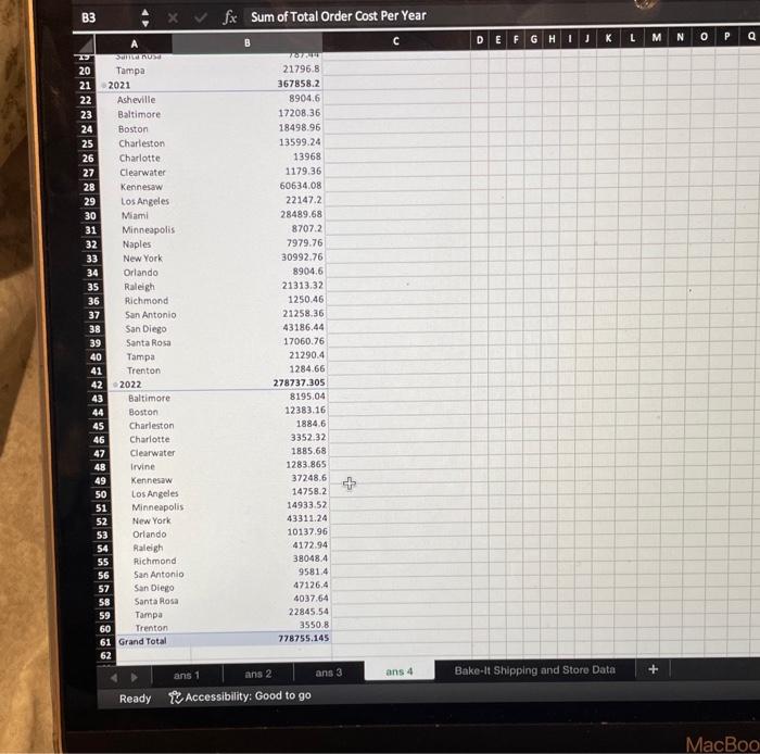 the attached Excel data file to analyze and create | Chegg.com
