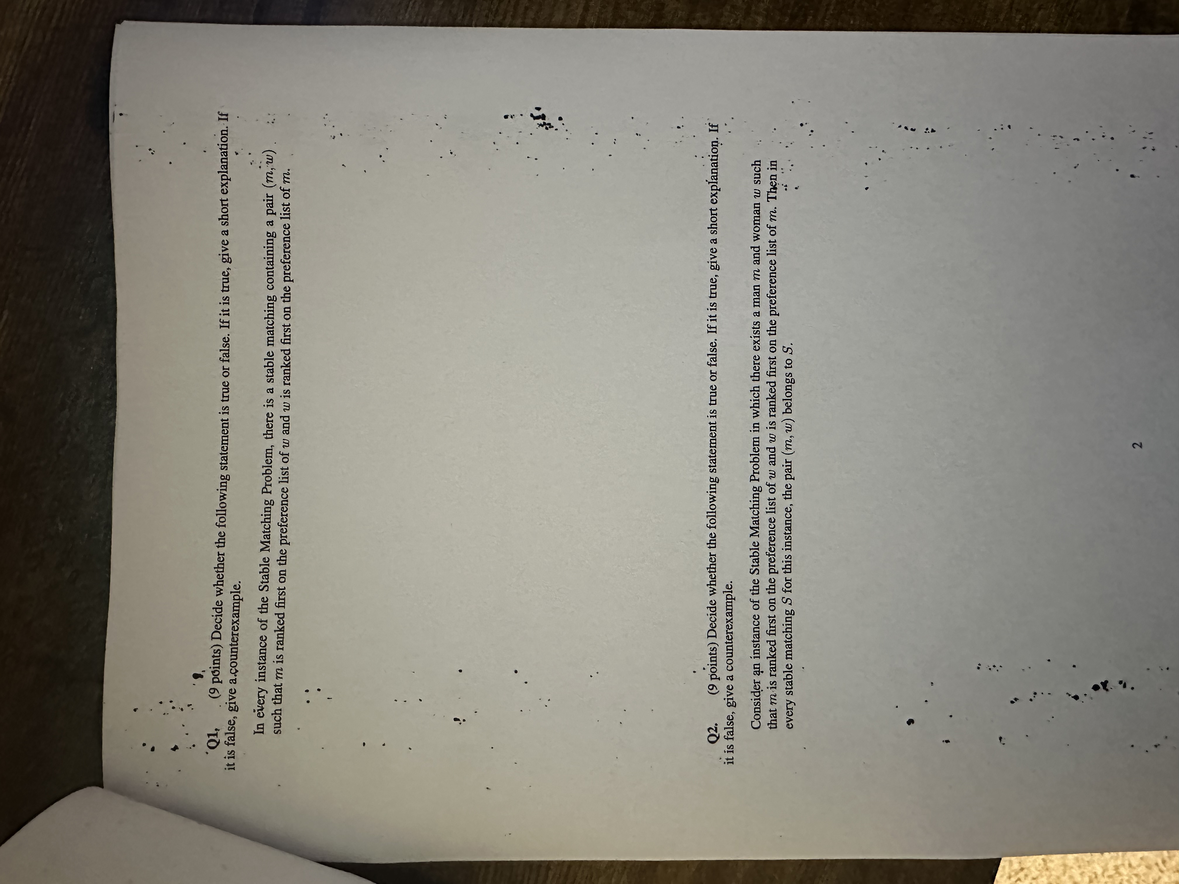 Solved Q1, (9 ﻿points) ﻿Decide whether the following | Chegg.com