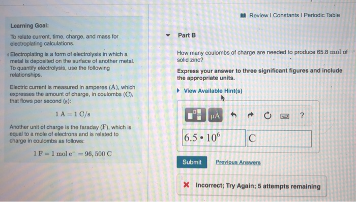 Solved Review | Constants 1 Periodic Table Learning Goal: | Chegg.com