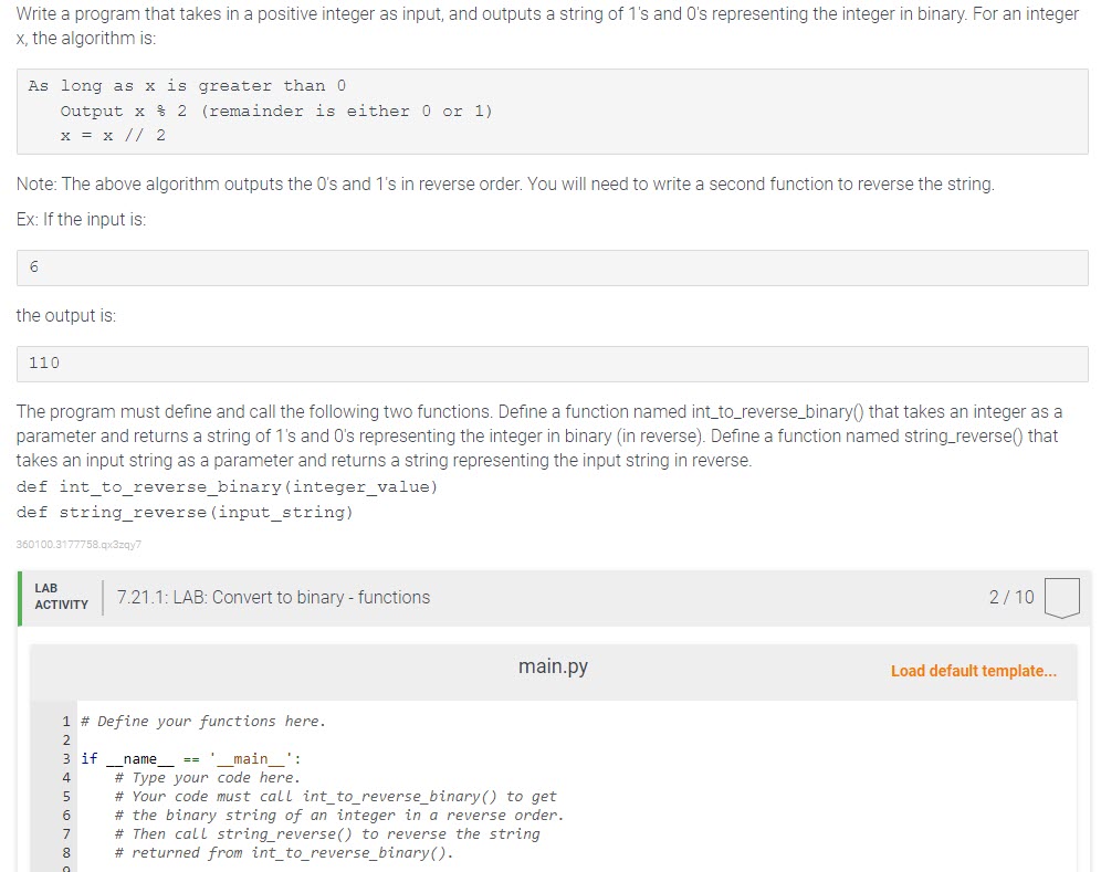 Solved Write a program that takes in a positive integer as | Chegg.com