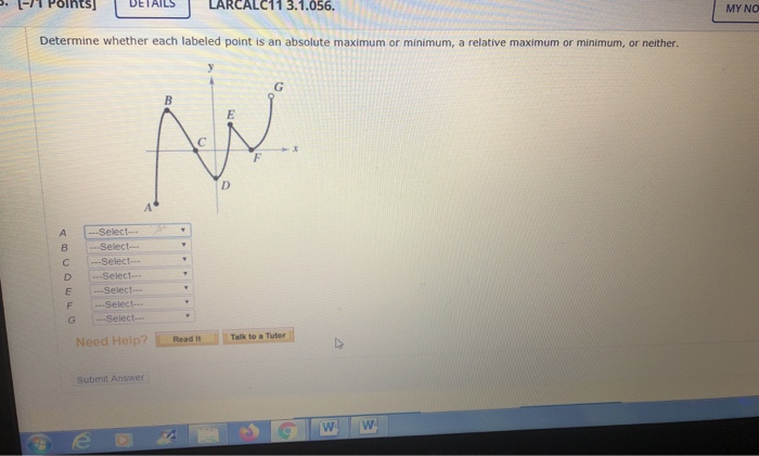 Solved ALC11 3.1.056. MY NO Determine whether each labeled | Chegg.com