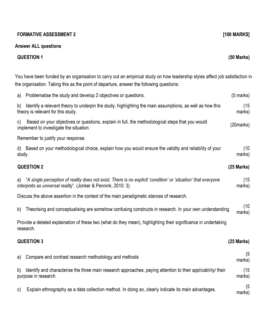 Solved FORMATIVE ASSESSMENT 2[100 ﻿MARKS]Answer ALL | Chegg.com
