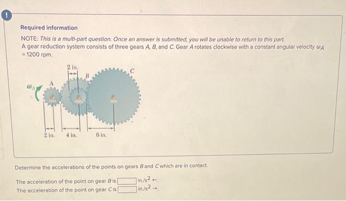 Solved Required information NOTE: This is a multi-part | Chegg.com